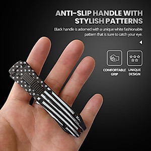 coldown EDC Pocket Knife, Folding Utility Knives with Clip, Retractable Box Cutter, Small Scalpel Knife with 10pcs Razor Sharp Surgical Carbon Steel Replacement Blades #24, EDC Knives for Men Women