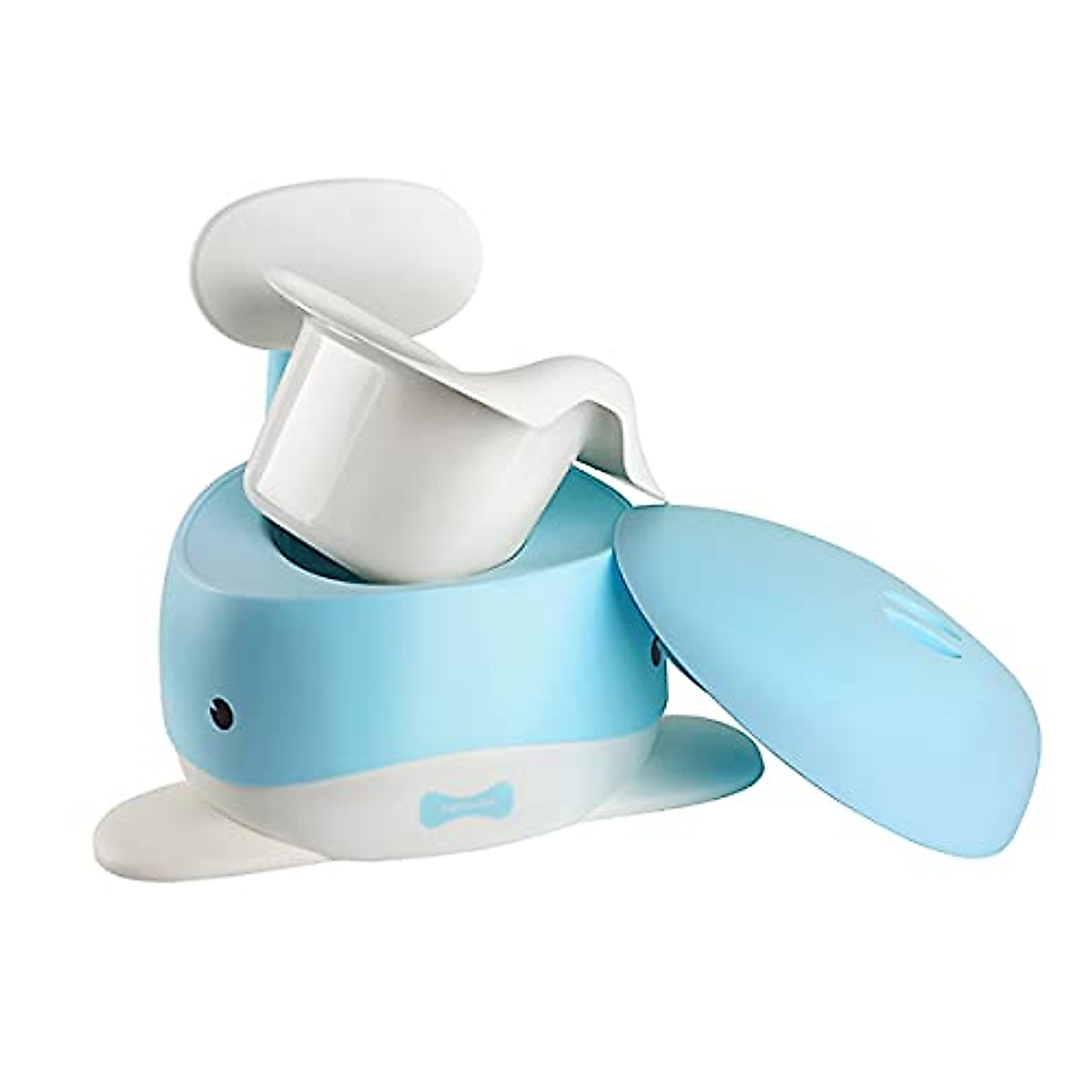Petinube Whale Potty Training Toilet for Infant and Toddler, Anti-Splash, Easy Clean (Blue)