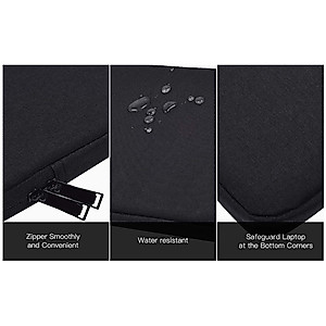 Waterproof Drawing Tablet Sleeve Case Bag for XP-Pen Deco 01 V2/ Artist12 Pro, Huion H610 Pro/ HS610 HS611, UGEE M708, Wacom One, GAOMON PD1161, Black