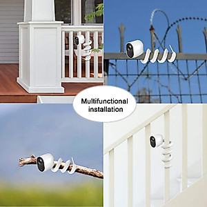 HOLACA Flexible Twist Security Camera Mount, Compatible with Wyze Cam Outdoor Camera, Arlo Essential, Arlo Pro 5s Pro 4 Pro 3 Pro 2, Arlo Ultra, Roelink Argus, Motorola Baby Monitor,2-Pack (White)