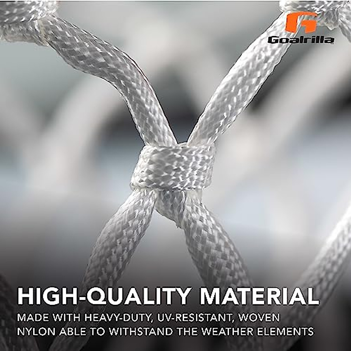 Goalrilla Ultra Heavy Duty All-Weather Nylon Net, White (B2602W)