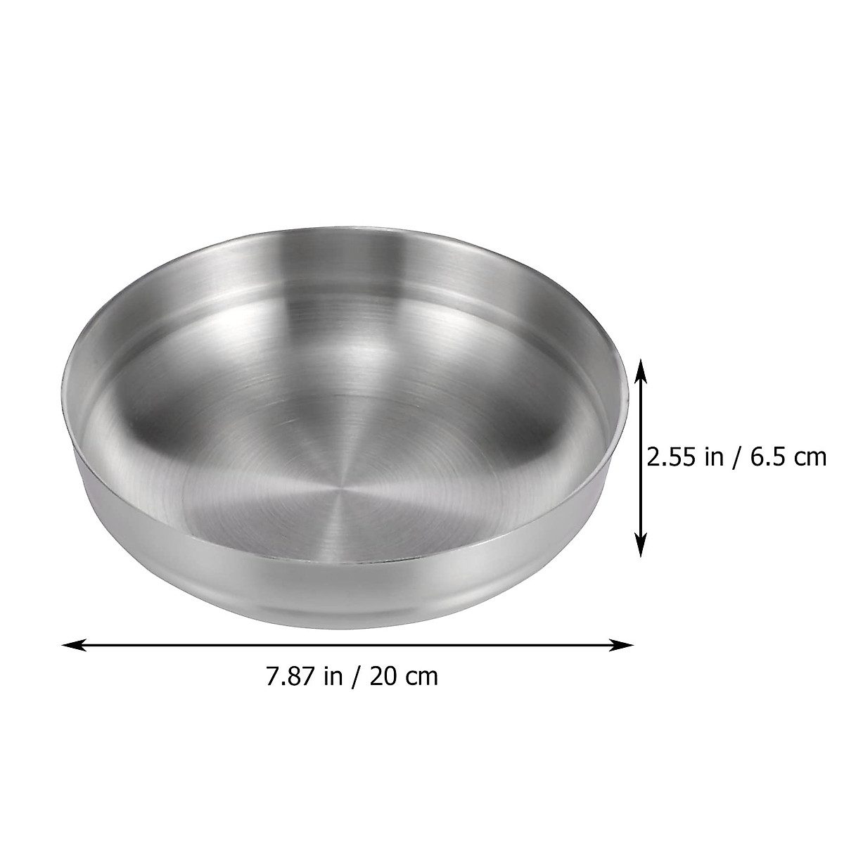 Happyyami 2Pcs Stainless Steel Bowls Korean Style Cold Noodle Bowl Multipurpose Cereal Rice Soup Noodles Salad Baking Large Capacity Bowl for Household and Restaurant