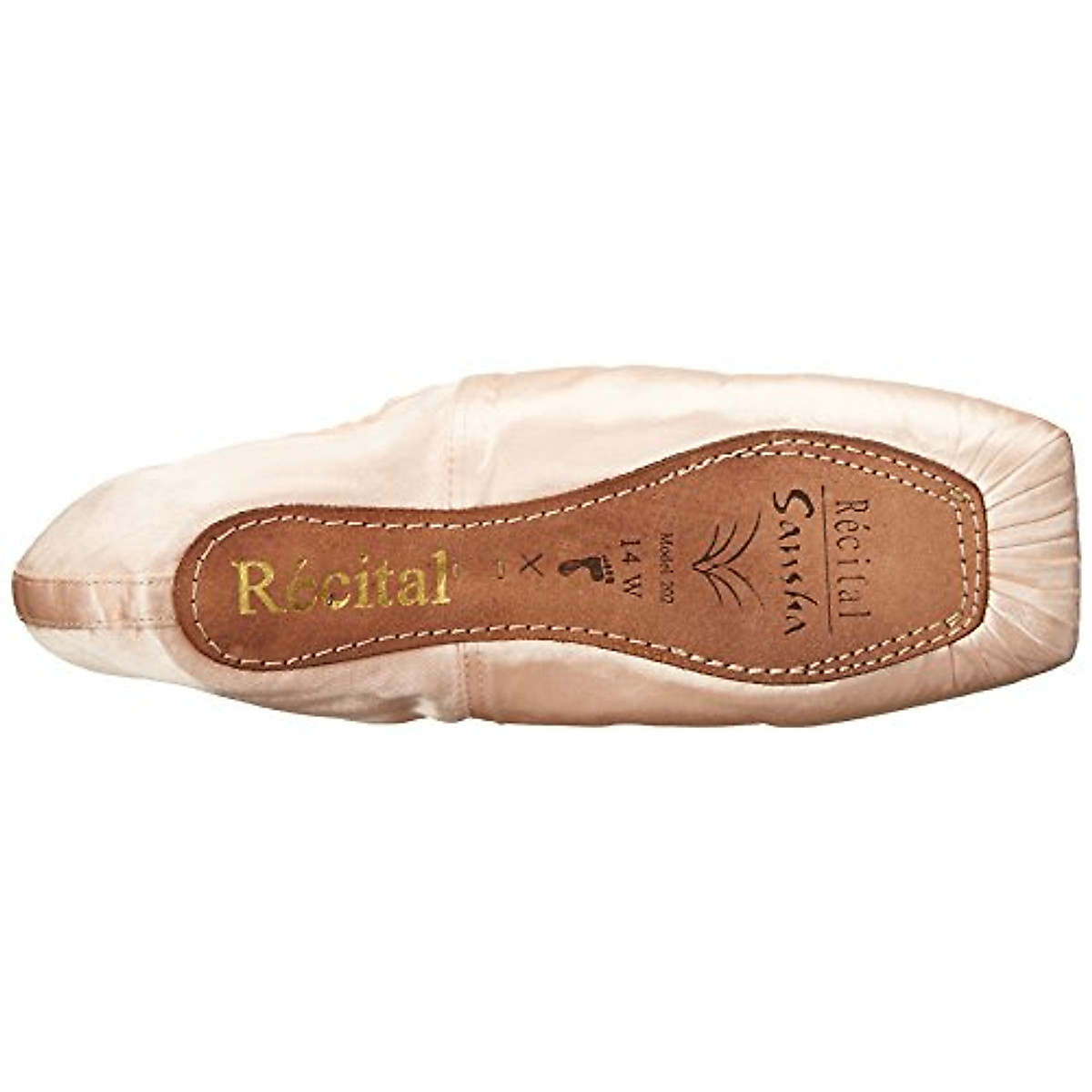 Sansha Women's Recital II-W, Peach/Pink/Satin, 11 W US