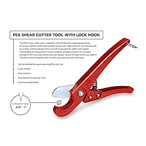 Starter Kit for 1/2-In Pex with Crimper & Cutter Tools - Set includes Brass Elbow & Coupling Fittings, Cinch Clamps, Half Clamps, and 2 Rolls of 1/2-In X 100ft PEX Tubing