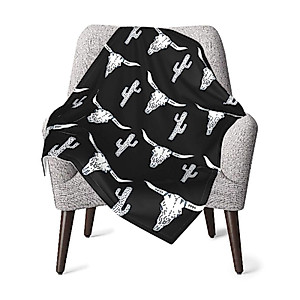 LICIFUF Comfortable Lightweight and Warm Baby Blankets Baby Blanket for Girls Or Boys Breathable Nursery Swadding Blanket for Better Care 30 X 40 Inch-Longhorn Cattle Cow Texas Skull Cactus