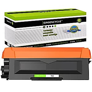 greencycle 1 Pack TN660 TN-660 TN630 TN-630 Black Toner Cartridge Replacement Compatible for Brother MFC-L2700dw MFC-L2740dw DCP-L2540dw HL-L2300D HL-L2380DW HL-L2320D DCP-L2540DW Laser Printer