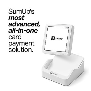 SumUp Solo Credit Card Payment Card Reader with Charging Station. Full Touch-Screen Interface with Free SIM Card and Mobile Data (SumUp Solo)