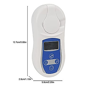 Brix Refractometer, Range 0-53% High Transmittance Prism Quick Measurement Brix Meter for Fruits