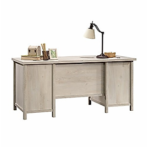 Sauder Costa Executive Desk, L: 65.12" x W: 29.53" x H: 30.0", Chalked Chestnut finish