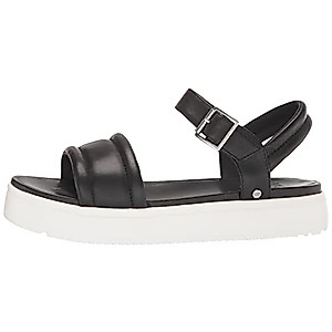 UGG Women's Zayne Ankle Strap Sandal, Black White, 8