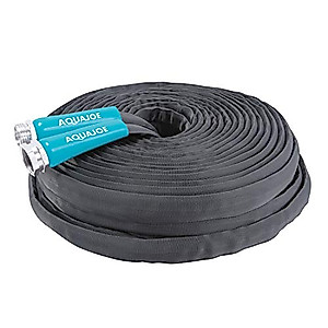 Aqua Joe AJFJH100-58-PRO FiberJacket Non-Expanding Kink-Free Garden, RV, Marine and Camper Hose, Ultra-Lightweight, Drinking Water Safe, 100-Foot x 5/8-Inch