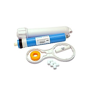Ionix RO Membrane Replacement/Full Installation Set with Membrane housing, Wrench, Flow restrictor, Connectors & Teflon Tape