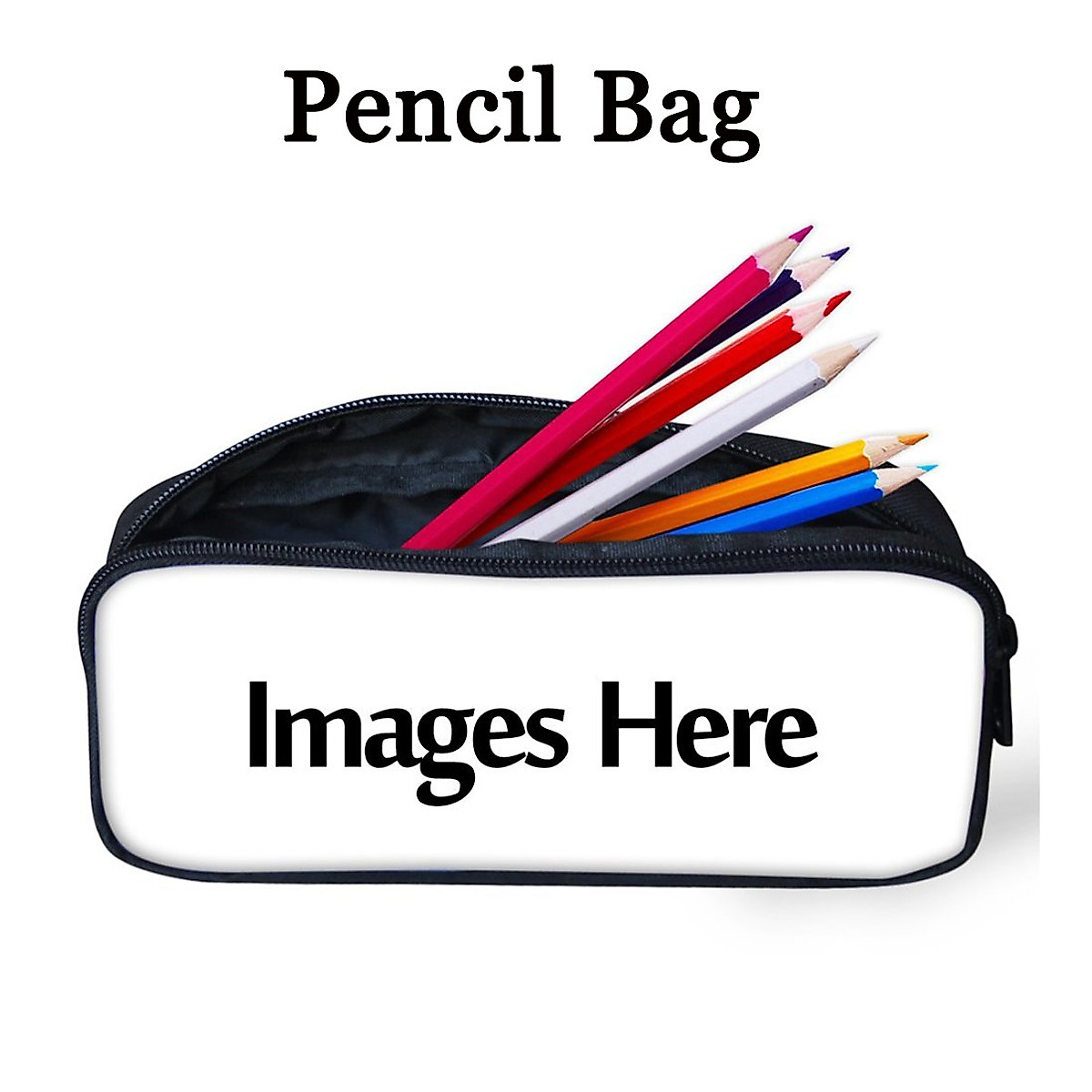 Showudesigns Cool Shark Boys School Backpack Insulated Lunch Bag Small Pencil Case Ocean Theme Rucksack Knapsack Lightweight