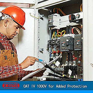 Non-Contact Voltage Tester with LED Flashlight, Buzzer Alarm, AC Voltage Detector Pen,Test Range 60V - 1000V & Live/Null Wire Judgment