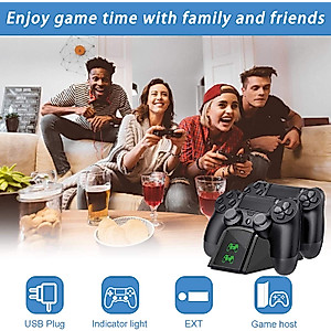 Controller Charger Docking Station, Vergissm Dual Docking Station for Playstation 4/ PS4/ PS4 pro Move Controller