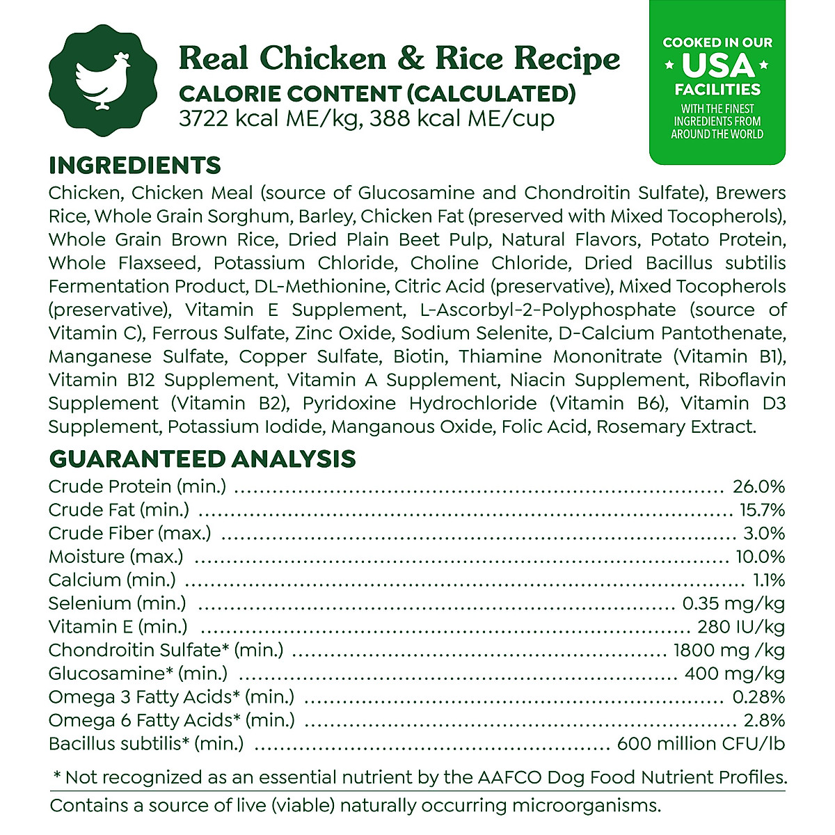 Greenies Smart Essentials Adult High Protein Dry Dog Food Real Chicken & Rice Recipe, 30 lb. Bag