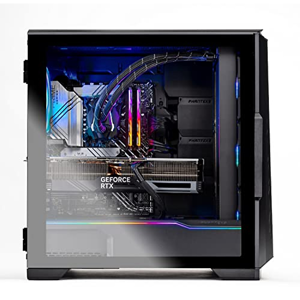 Skytech Gaming Skytech Eclipse Gaming PC Desktop – Intel Core i7 13700F 2.1 GHz, NVIDIA RTX 4090, 1TB NVME SSD, 32GB DDR5 RAM RGB, 1000W Gold PSU, 360mm AIO, 11AC Wi-Fi, Windows 11 Home 64-bit