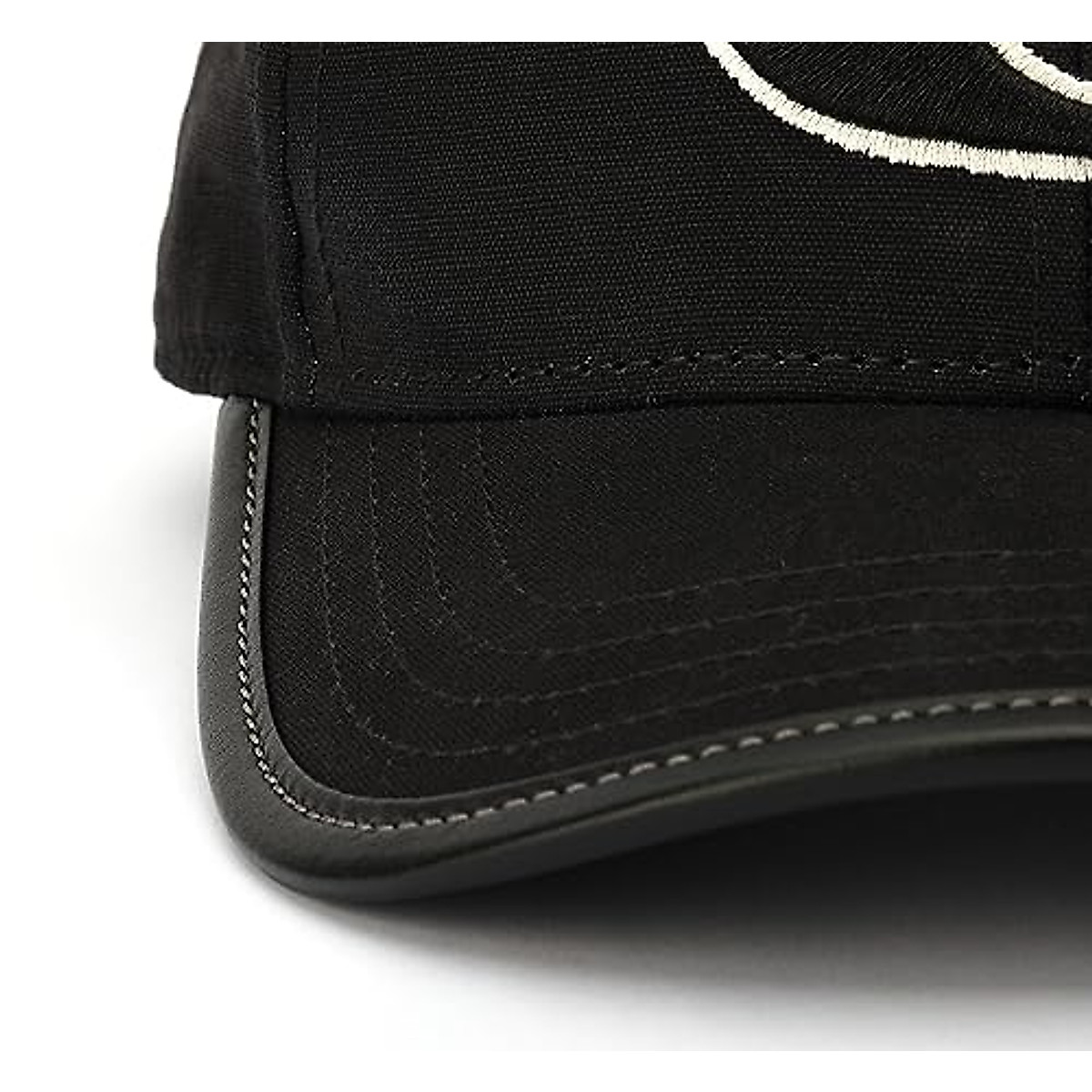 Coach Womens Cotton Canvas Hat Baseball Cap, Black, Medium-Large US