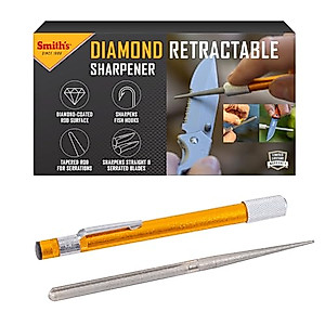 Smith's DRET Diamond Retractable Sharpener, Gold