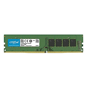 Crucial Server Memory 16GB DDR4 DIMM 288-pin - 2666 MHz / PC4-21300 - CL19-1.2 V - unbuffered - ECC CT16G4WFD8266