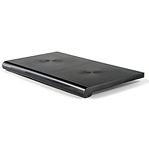 Only Garment Racks #5901BLACK (Pack of 4) Injection-Molded Shelves, 13" Depth x 24" Length, Black (Pack of 4)