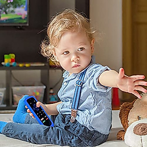 5 Pack Remote Case for Roku, Battery Cover for TCL Roku Smart TV Steaming Stick Remote, Roku TV Remote Cover Silicone Protective Controller Universal Sleeve Skin Glow in the Dark Green Blue Purple Red