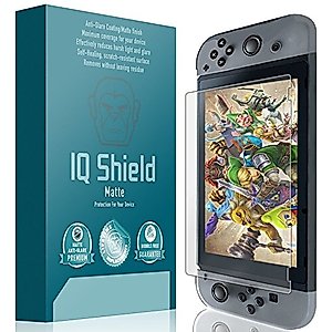 IQShield Matte Screen Protector Compatible with Nintendo Switch (Console)(Updated Design) Anti-Glare Anti-Bubble TPU Film [video game]