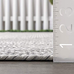 nuLOOM Wynn Braided Indoor/Outdoor Area Rug, 7' 6" x 9' 6", Ivory