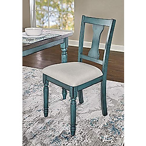 Powell Furniture Willow, Teal Blue, Set of 2 Side Chair,