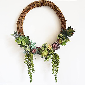 Daxi Events Artificial Succulents, 17 Pack Fake Succulents, Unpotted Faux Succulents， Realistic Textured Succulent Plants, Large Artificial Succulent Plants Bulk Decor Table Home Office Garden