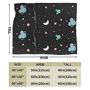 Cartoon Mouse Blanket Ultra Soft Warm Throw Blanket Suitable for Adults and Children to Use 50"X40" Fade Resistant Kawaii Cartoon Character Fuzzy Bedding for Traveling Camping Couch Sofa Gifts A- 20