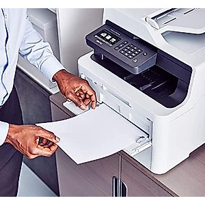 Brother Color MFC-L3750CDW All-in-One Digital Wireless Laser Printer - Print Copy Scan Fax - 24 ppm, 600 x 2400 dpi, Auto 2-Sided Printing, 50-Sheet ADF, 3.7" TFT Touchscreen LCD, Ethernet, BROAGE