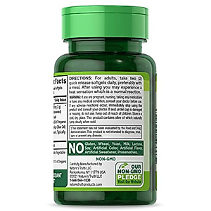 Nature's Truth Oregano Oil Softgel Capsules | 90 Count | Contains Carvacrol | Non-GMO, Gluten Free