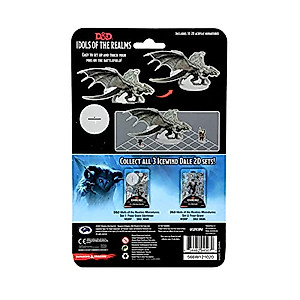 WizKids D&D Idols of The Realms: Icewind Dale Rime of The Frostmaiden - Young Adult White Dragon - 2D Set