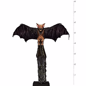Spirit Halloween 6 Ft Desmodus Animatronic | Animated Decoration | Body Extends | Lunging Mechanism | Plays Sounds