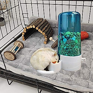 Hamiledyi Guinea Pig Fleece Cage Liners - 4 Pack Washable Guinea Pig Pee Pads, Reusable and Anti Slip Guinea Pig Bedding Fast Absorbent Pee Pad for Small Animals with Broom and Dustpan