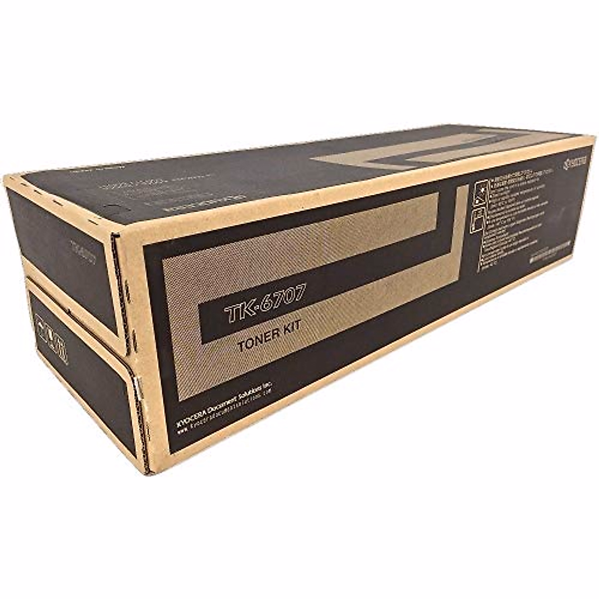 Kyocera TK-6707 TasKalfa 6500 6501 8000 8001 Toner Cartridge (Black) in Retail Packaging