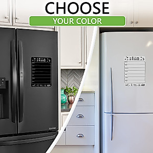 Magnetic Meal Planner for Refrigerator Dry Erase A4 - Magnet Weekly Menu Board for Fridge - Magnetic Menu White Board - Fridge Meal Planner Magnet - Meal Planner Dry Erase Board