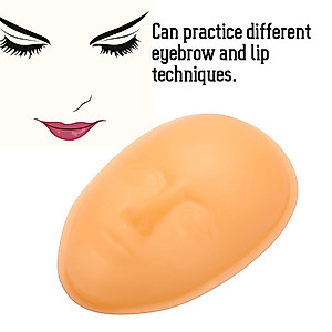 Tattoo Practice Skin Head 5D Eyebrow Eyebrow Practice Skin Silicone Practice Skin Tattoo Mannequin Training Head Face For Beginners[2#]
