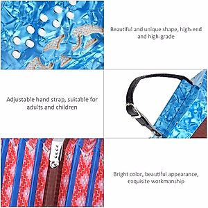 Voluxe Concertina Accordion, Solid Wood Professional Accordion Concertina with a Bag for Adults for Instrument Supplies for Beginners and Students(sky blue) (Voluxegfhpc94ing6438-12)