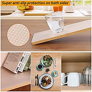 ANOAK Shelf Liner Non Adhesive Cabinet Liner, 17.5 Inch x 10 FT(120 Inch) Drawer Liners Washable Durable Shelf Liner for Kitchen Cabinets, Pantry Shelves