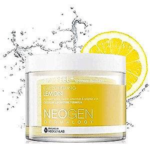 DERMALOGY by NEOGENLAB Bio-Peel Gauze Peeling Pads, Lemon, 30 Count