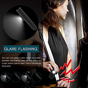 Thopeb–The Original Personal Safety Alarm for Women–Self Defense Siren for Women–Loud Siren Birdie Sound, LED Strobe Light and Safety Alarm Keychain (Charcoal)