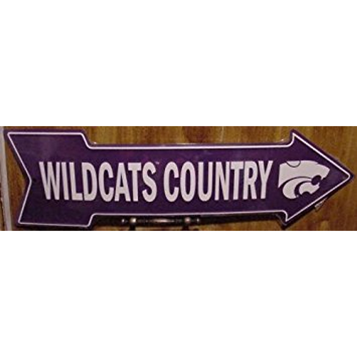 Kansas State University Wildcats Country Arrow Metal Sign