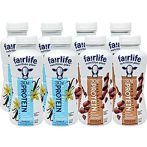Niro Assortment | Fairlife Protein Shakes, Pack Of 8 - Chocolate Fairlife Shake And Fairlife Vanilla Protein Shake Variety, 11.5 Oz Each - Premium Fairlife Protein Shake With Beverage Sleeve