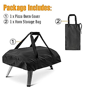 Kingling Pizza Oven Cover for Ooni Fyra 12 Pizza Ovens, Outdoor Portable Carry Pizza Grill Cover for Ooni 12 Pizza Oven Accessories