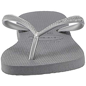 Havaianas Kid's Slim Flip Flop Sandal, Steel Grey, 3-4 M US Little Kid
