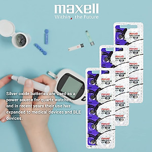 Maxell 377 Silver Oxide Watch Batteries (5 Batteries) Hologram Pack