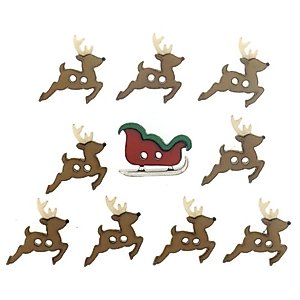 Dress It Up 7590 Sew Cute Sleigh/Reindeer