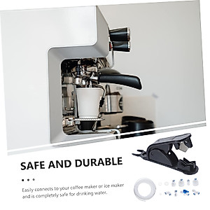 Angoily 1 Set Ice Machine Accessories Refrigerator Water Supply Kit Water Connection Kit 1/4 Tubing Water Line Splitter Fridge Water Line Kit Fittings Ao Cooler White Hose Water